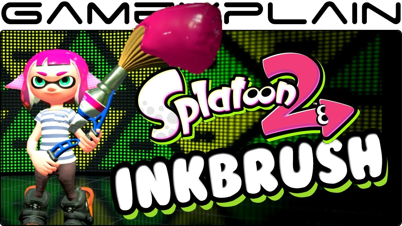 Splatoon 2 - Inkbrush DLC Weapon Tour! - YouTube