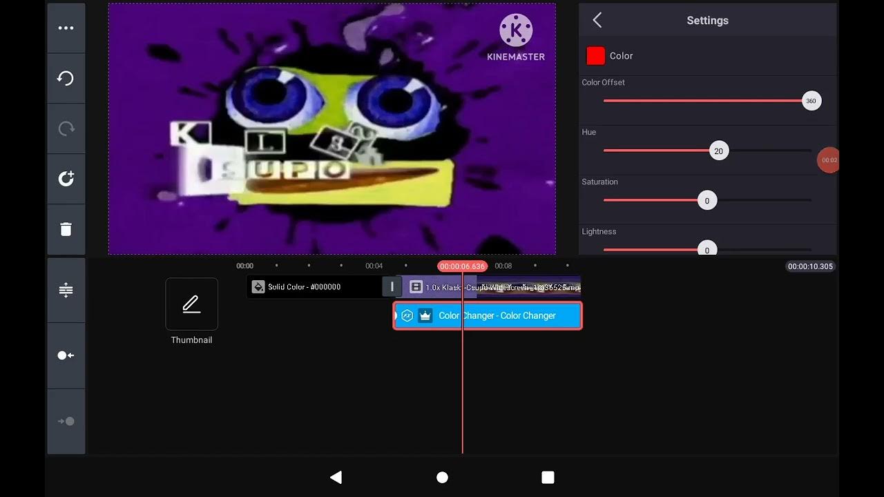 How To Make HSL Adjust - Hue 0.050/G-Major 21 On KineMaster - YouTube