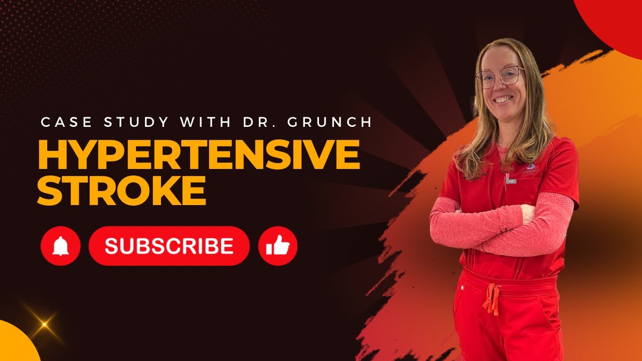Case study 116 - Hypertensive Stroke - Dr. Grunch, Neurosurgeon, explains the diagnosis ...