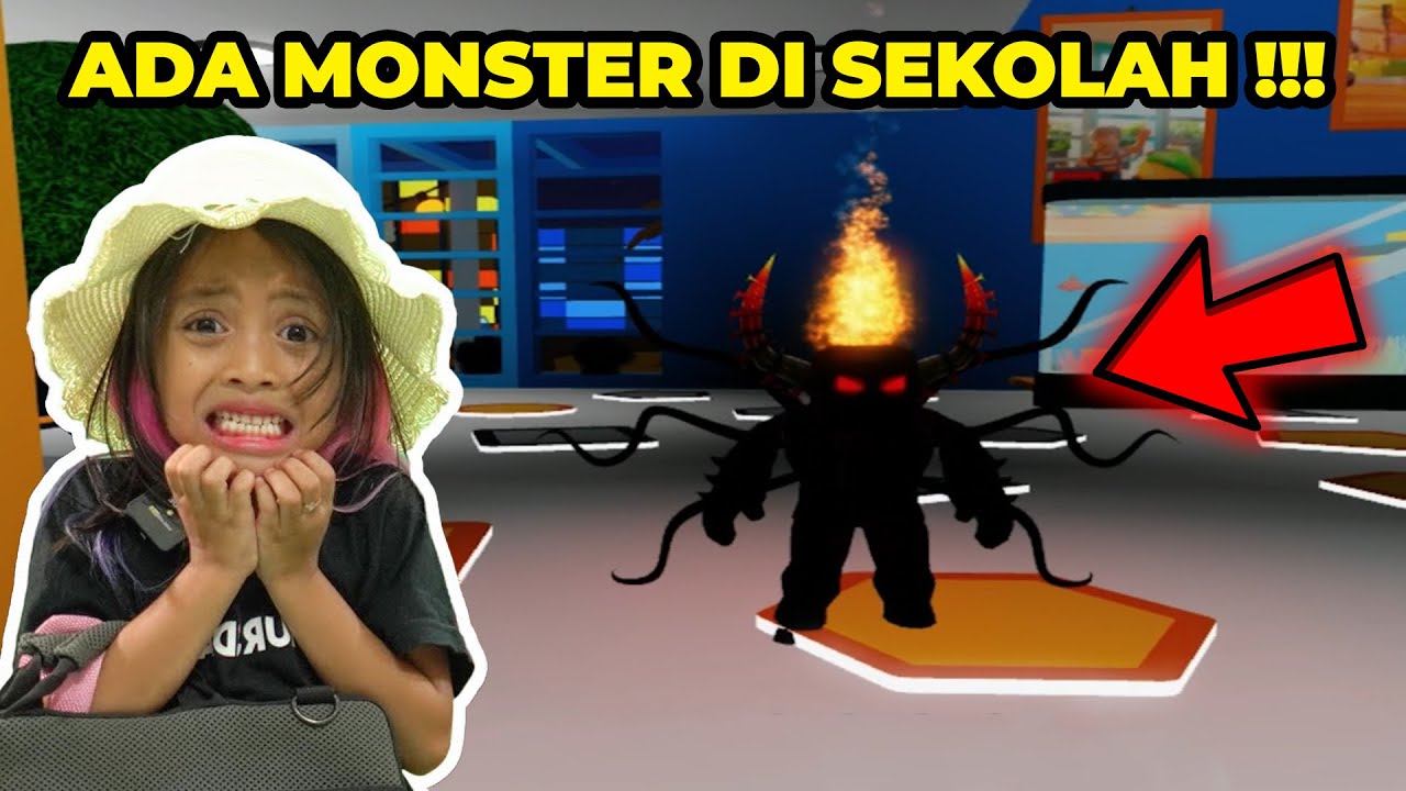 LEIKA DIKEJAR MONSTER LABA-LABA, GURITA DINOSAURUS DI ROBLOX DAYCARE - YouTube