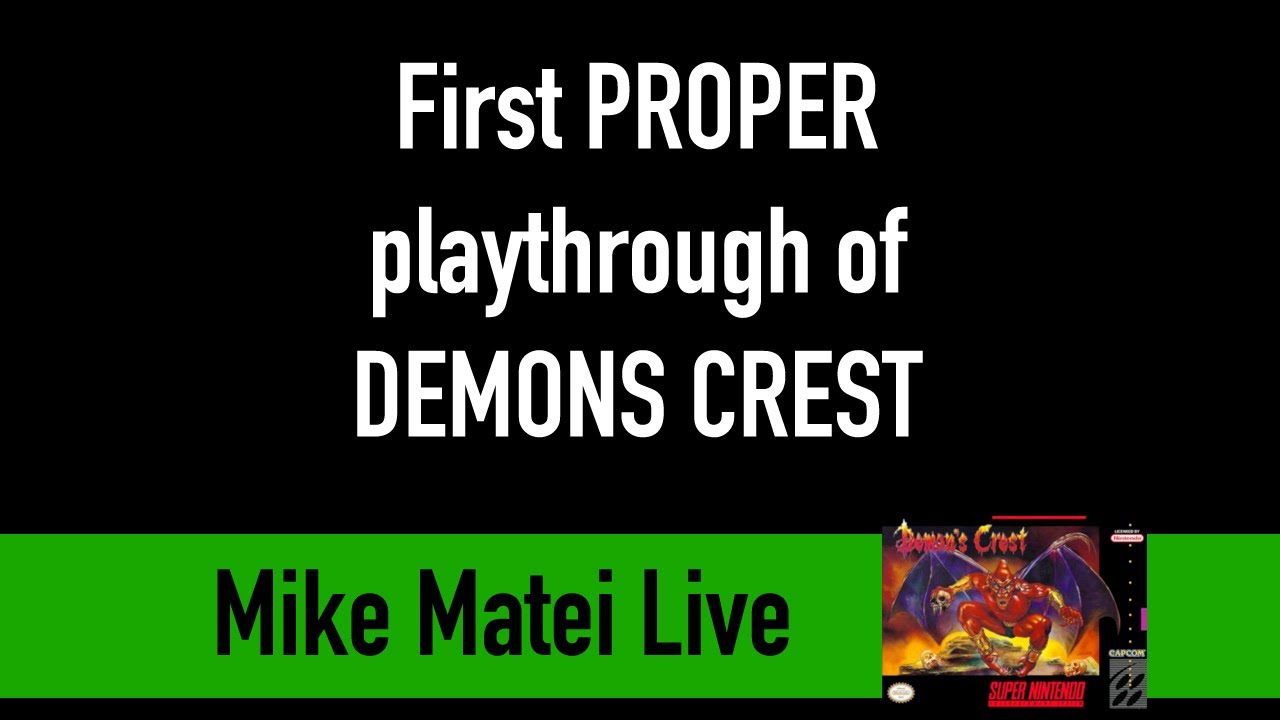 First PROPER playthrough of DEMON'S CREST - Mike Matei Live - YouTube