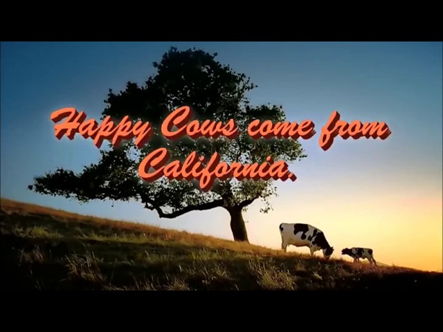 Happy California Cow Commercials