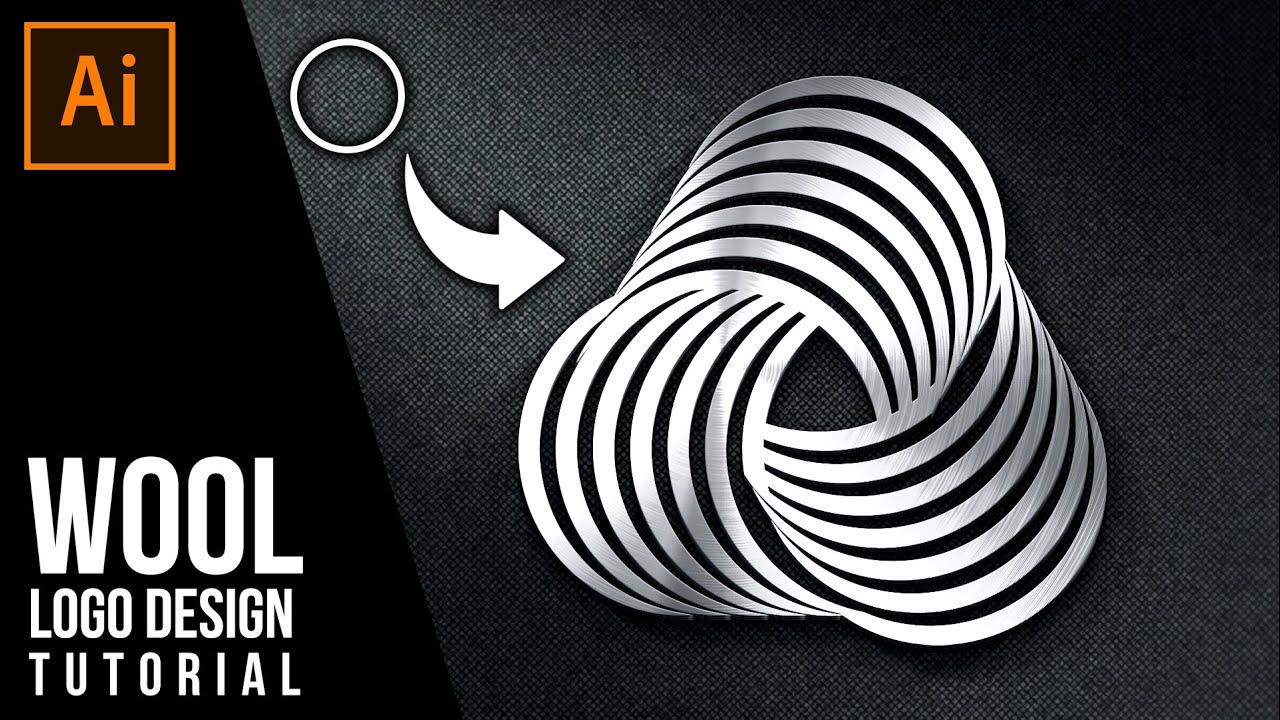 How to Design Wool Logo Design - Adobe illustrator Tutorial - YouTube