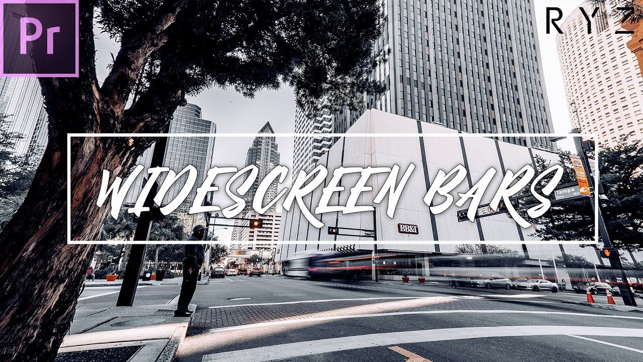 How to Add Black Bars /CINEMATIC widescreen look in Premiere Pro CC l ...