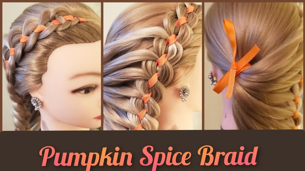 🎃🍁New Pumpkin Spice Braid Tutorial Perfect for Halloween/Fall season ...