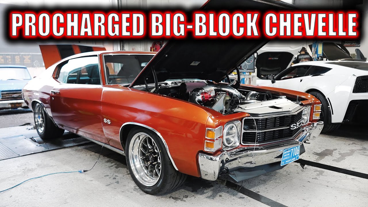 Procharged Big Block Chevelle hits the Dyno! - YouTube