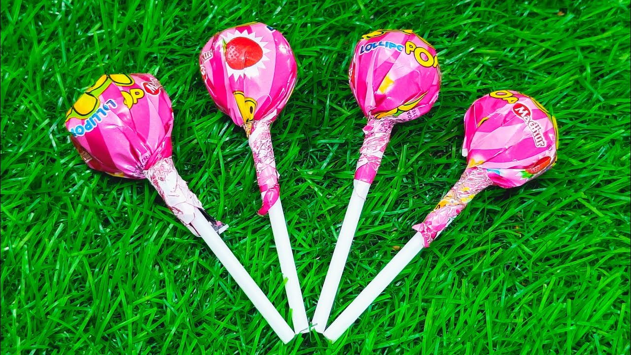 Satisfying | Yummy Pink Colour Lollipop Unpacking ASMR Videos - YouTube