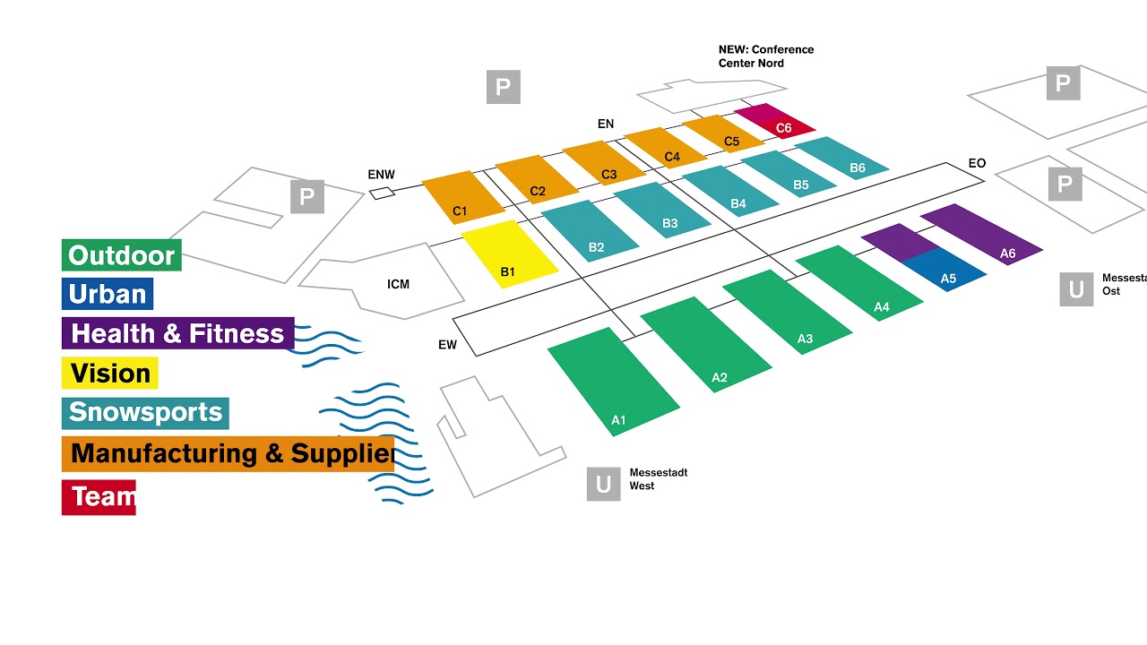 ISPO Munich Hall plan 2019: The whole world of the sports business ...