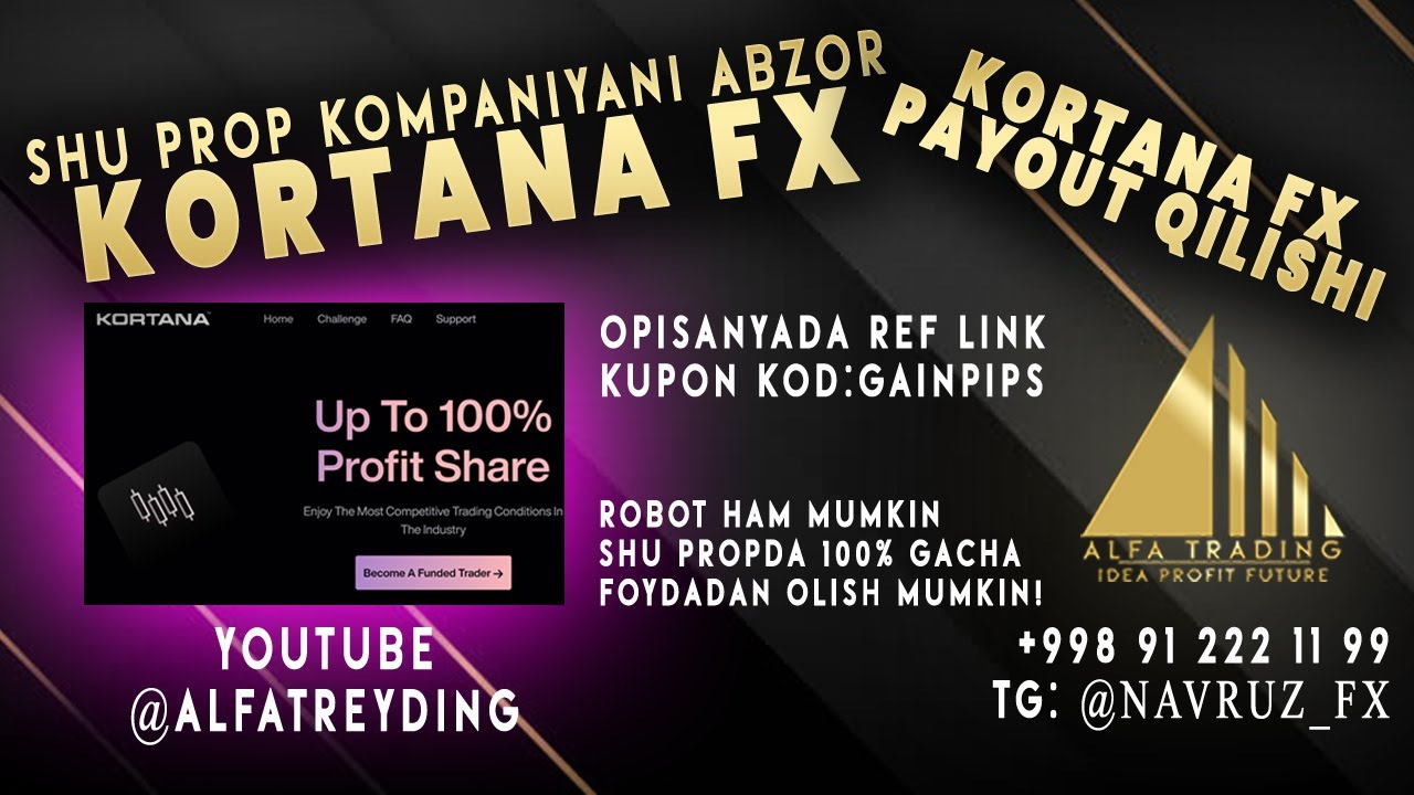 KortanaFx /Kortana Fx Abzor , Shartlari/ Payout Qilishi ham shu videoda. - YouTube