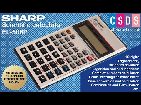 Sharp EL 506P emulator & Download Link (Freeware) - YouTube