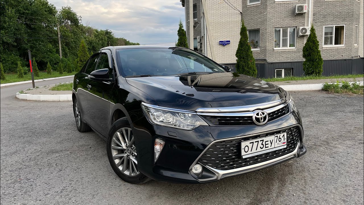 Предпродажный обзор Toyota Camry 55 кузов, 2.5 л., 2017 года - YouTube