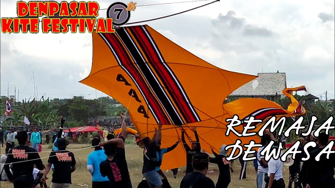 Lomba layang-layang pelangi Denpasar Kite Festival Bali 2023 seri ...