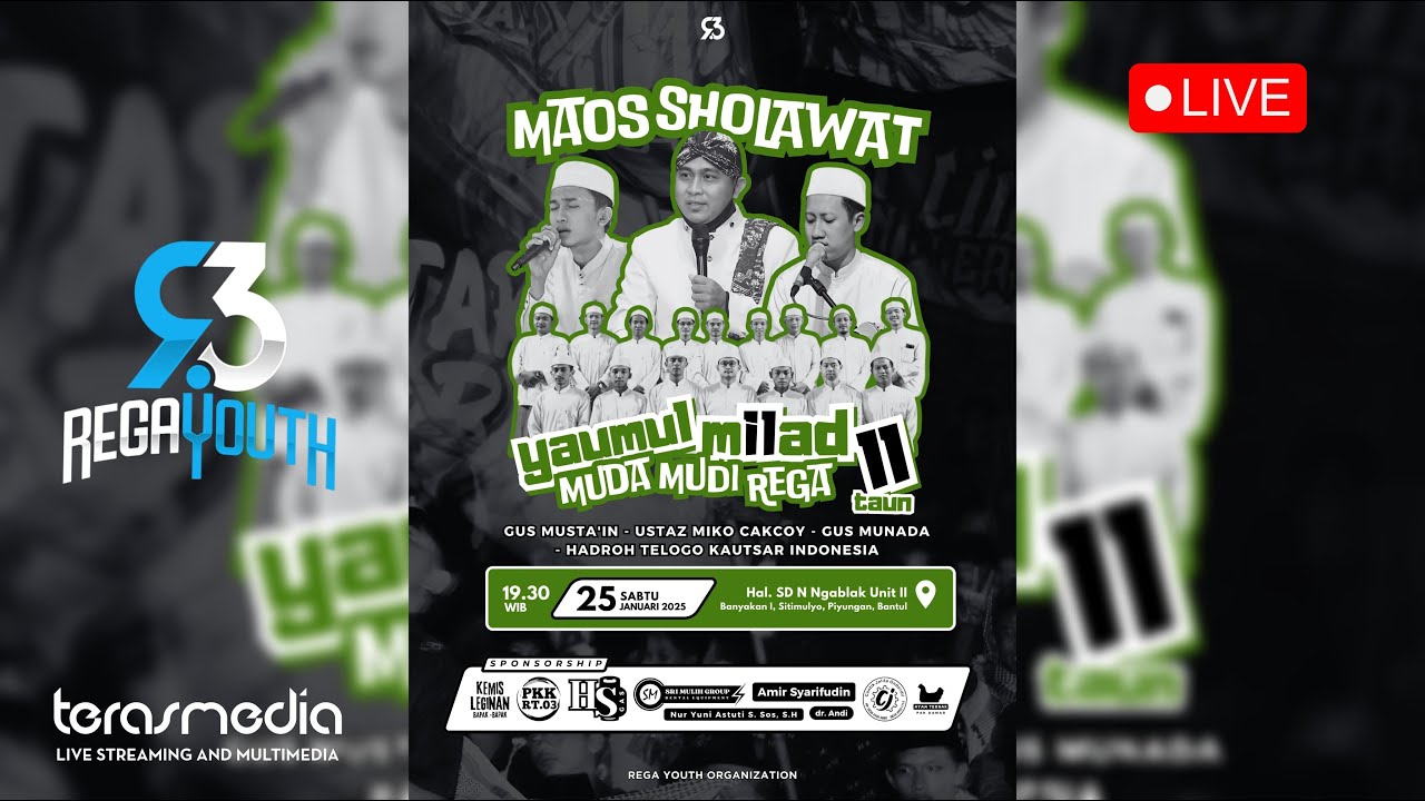 MAOS SHOLAWAT YAUMUL MILAD 11 TAUN MUDA-MUDI REGA - GUS MUSTA'IN ...
