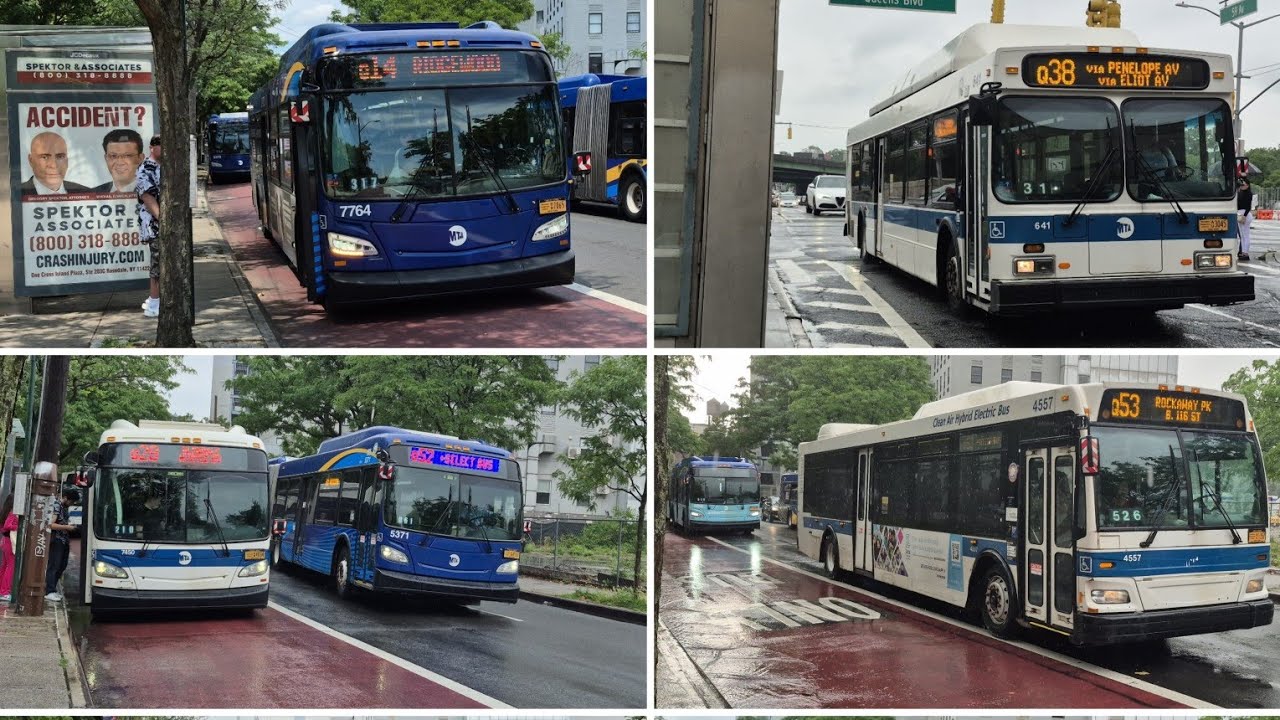 MTA: Bus action at Queens Center Mall (Q11, Q14, Q21, Q29, Q38, Q98 ...