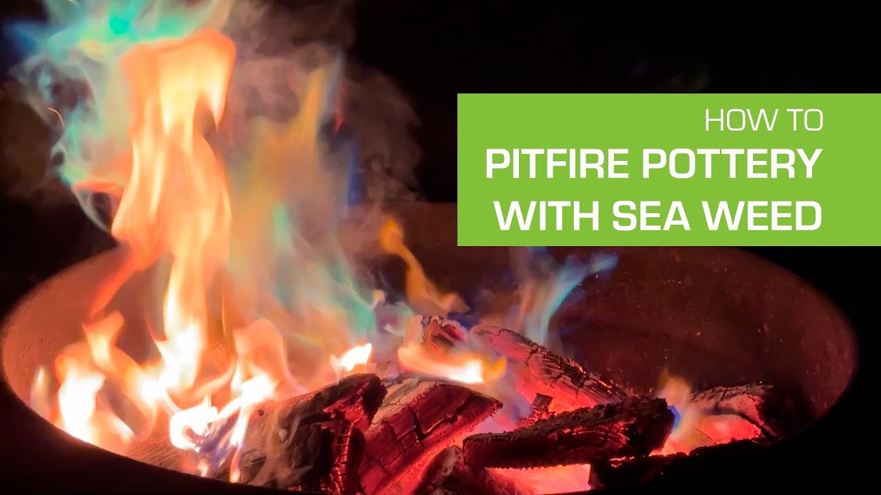 68. How To Pitfire Pottery using Sea Weed as Colorant - YouTube
