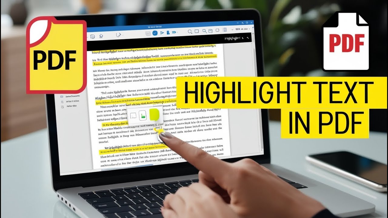 How to Easily Highlight Text in a PDF on PC/Laptop - YouTube