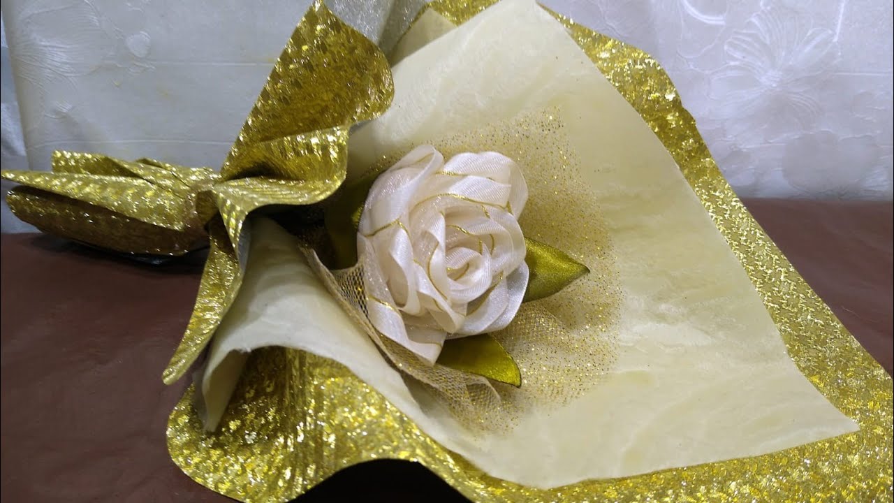 decorando ROSA ETERNA con papel económico - YouTube