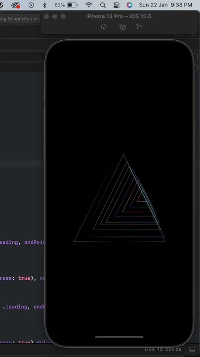 SwiftUI animation : Triangle gradient #swift #swiftui - YouTube
