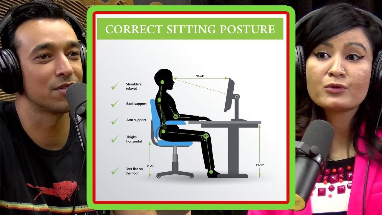 Right Sitting Posture While Working In Front Of A Screen! | Dr. Yojana ...