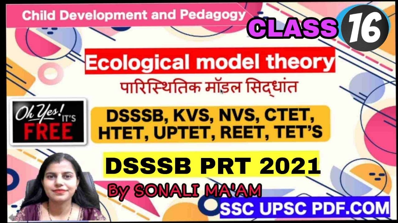 Child Development & Pedagogy - Ecological Model Theory - Urie ...