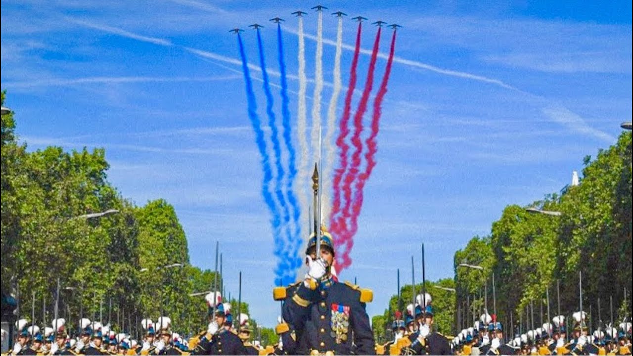 LIVE France Bastille Parade 2024 - Airshow - France National Day - YouTube