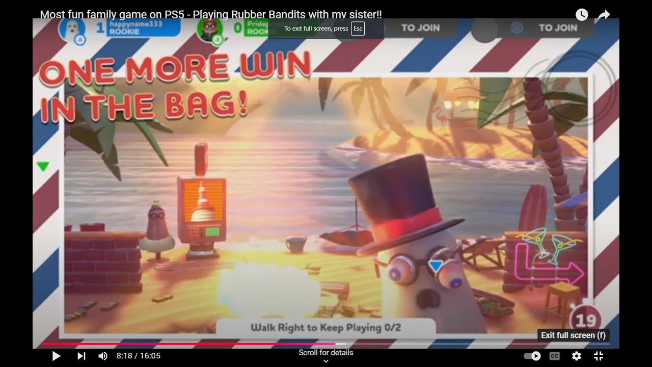 Most fun family game on PS5 - Playing Rubber Bandits with my sister ...