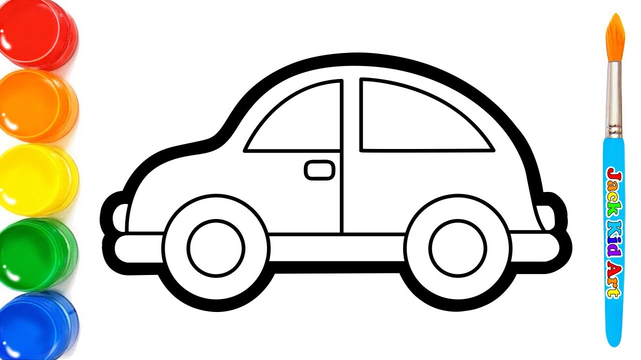 Car Drawing || How to red car drawing step by step - YouTube