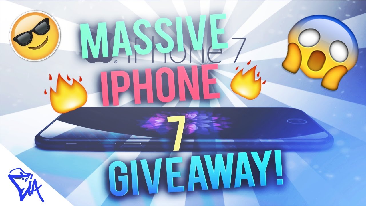 MASSIVE IPhone 7 GIVEAWAY 2017! *WIN A FREE IPHONE 7* *ENTER NOW* - YouTube