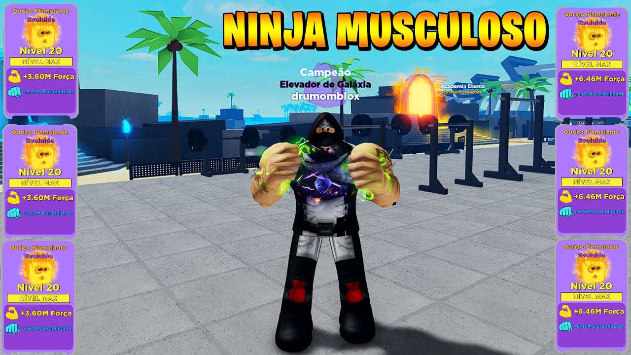 A CADA MINUTO FICAMOS MAIS MUSCULOSOS NINJA DOS BUG MUSCLE LEGENDS ...