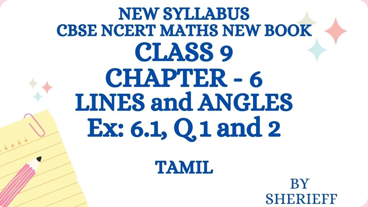 CLASS9 CBSE NCERT NEW BOOK MATHS CHAPTER6 LINES AND ANGLES EXERCISE PROBLEMS. - YouTube