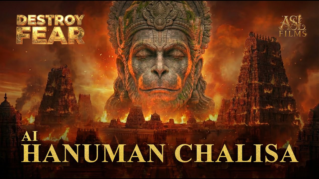 Destroy Negativity: 4 Minutes of Pure Power | AI Hanuman Chalisa [Lanka ...
