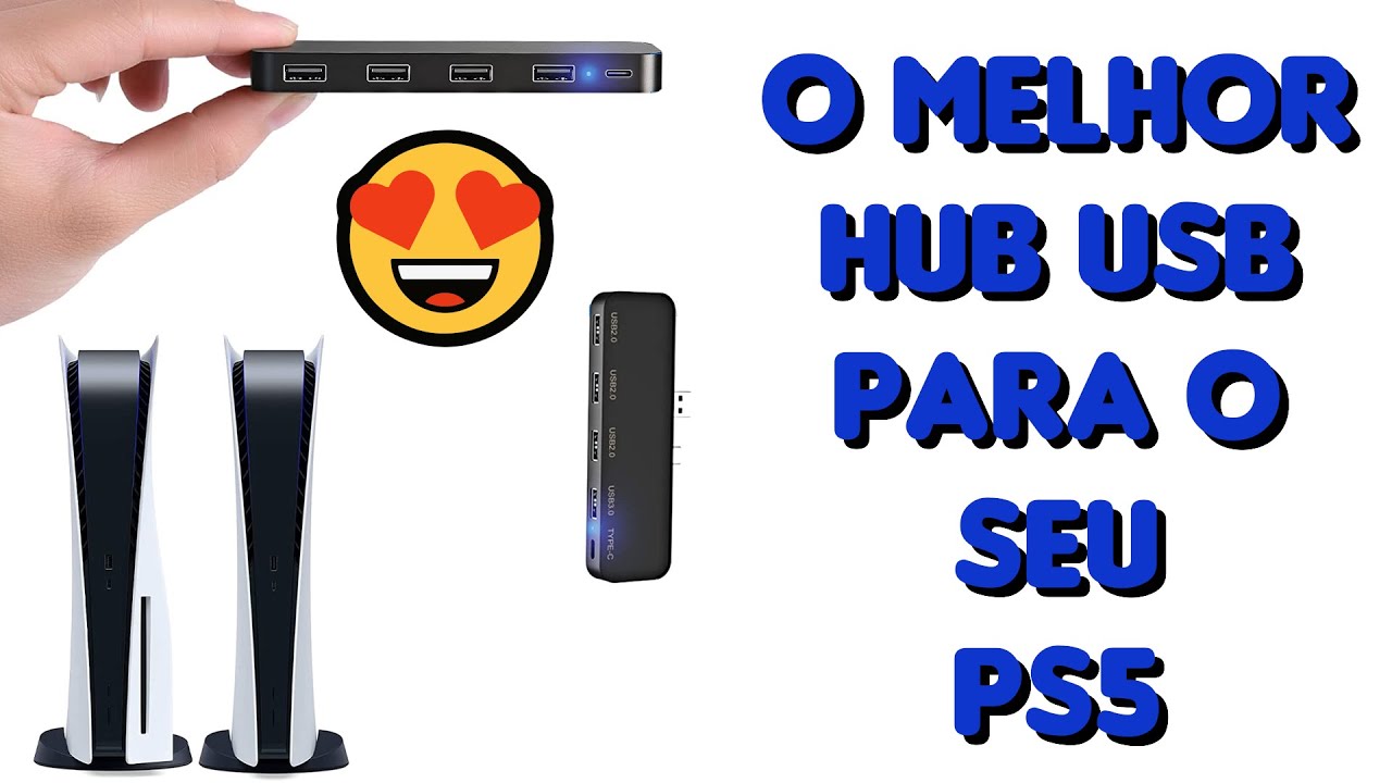 HUB USB PERFEITO e BARATO para seu PS5 - YouTube