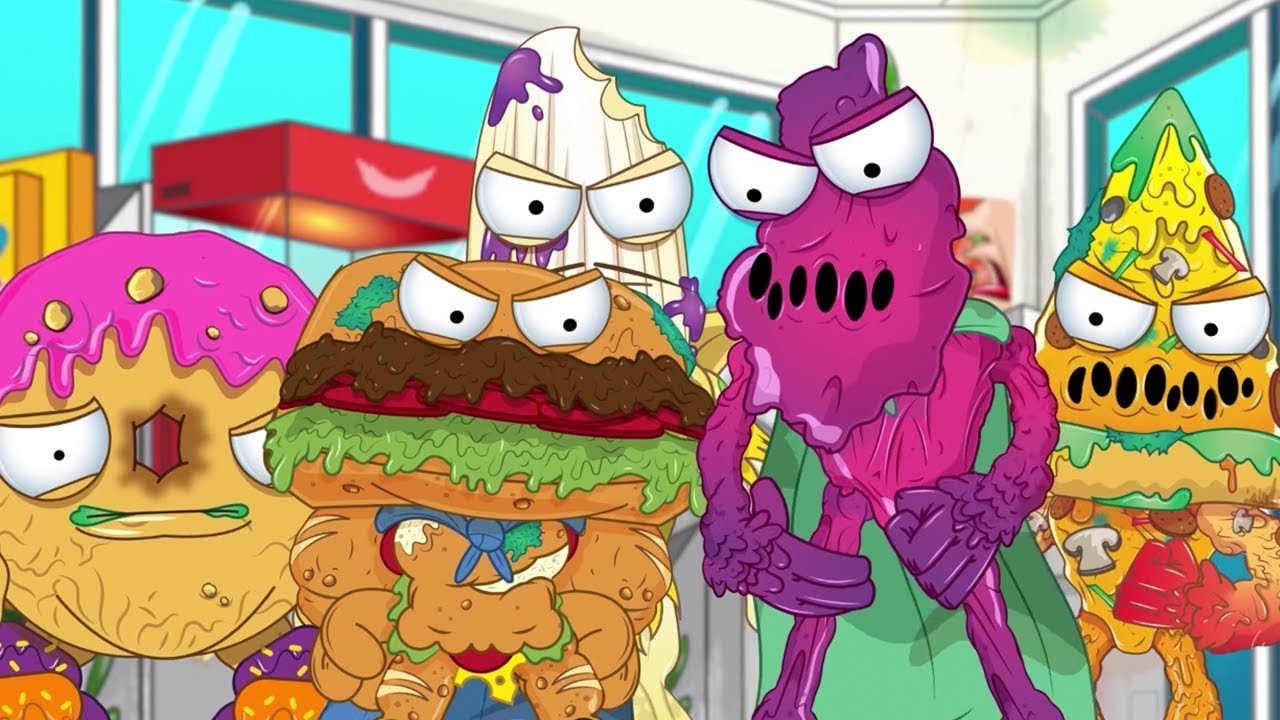 Grossery Gang Cartoon | SUPER JUNK FOOD | Cartoons for Children - YouTube