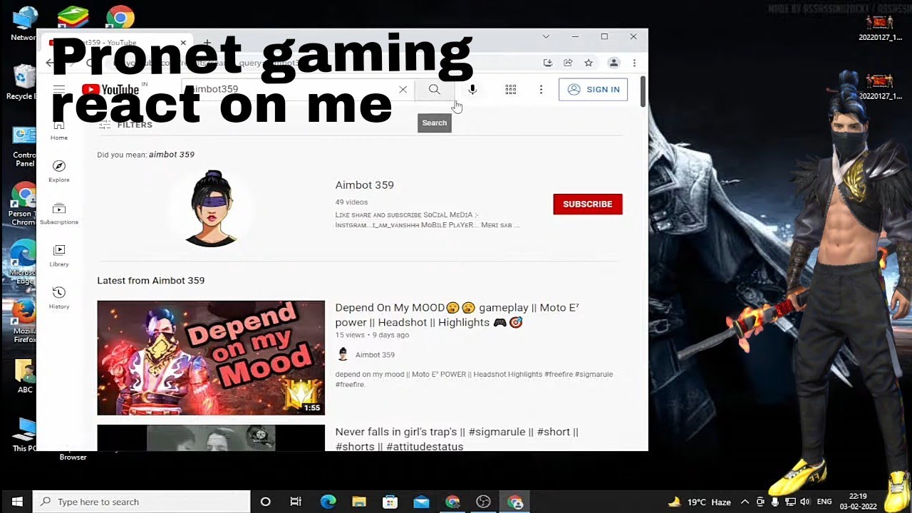 Pronet gaming | reaction | on | my YouTube| channel | Best | reaction ...
