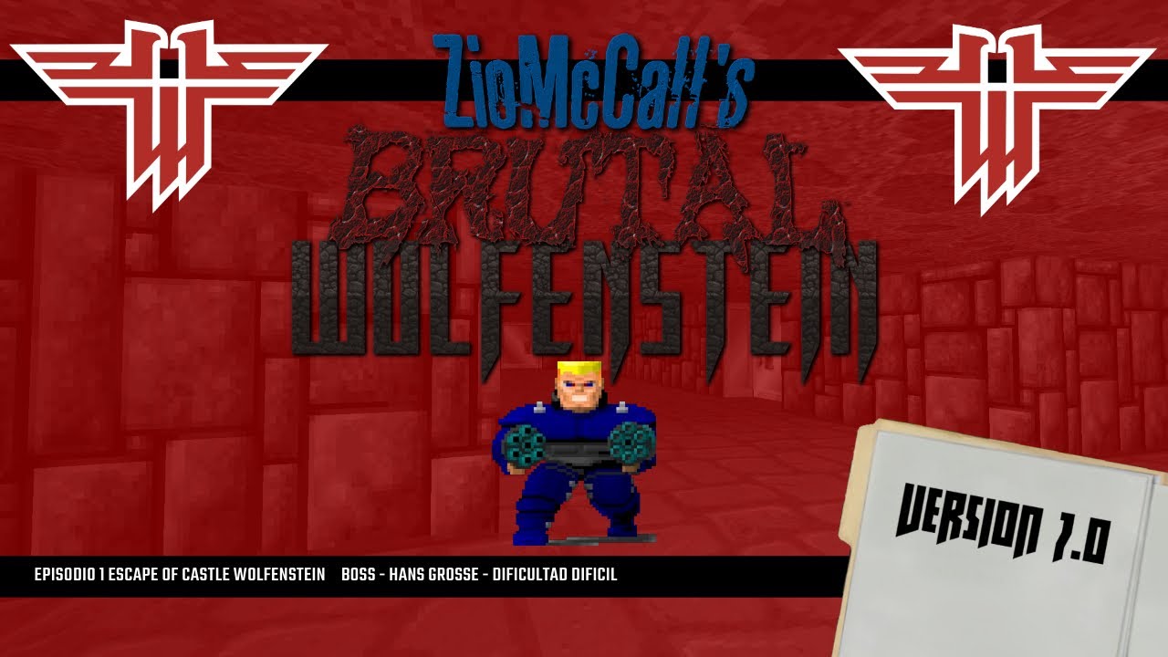 Brutal Wolfenstein 3d (v.7.0) Dificultad Dificil | Boss Episodio 1 ...