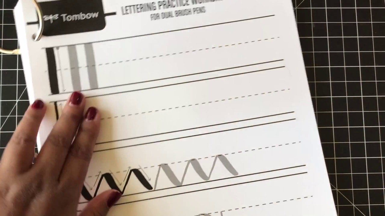 Handlettering basics and letters A-J - YouTube