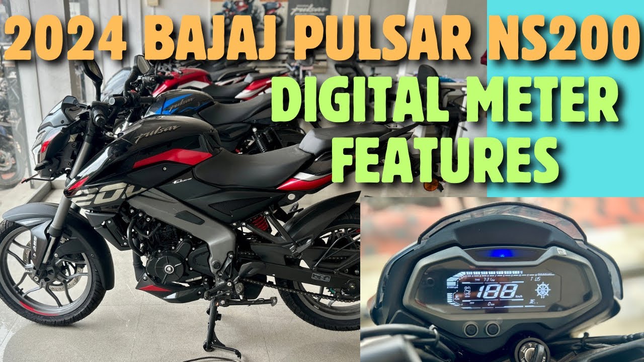 2024 BAJAJ PULSAR NS 200 DIGITAL METER FEATURES IN MALAYALAM - YouTube