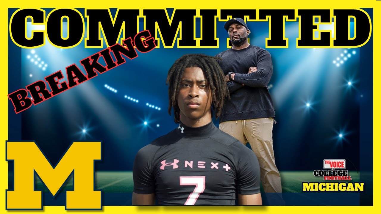 BREAKING: 4 Star CB Brody Jennings COMMITS to MICHIGAN! - YouTube