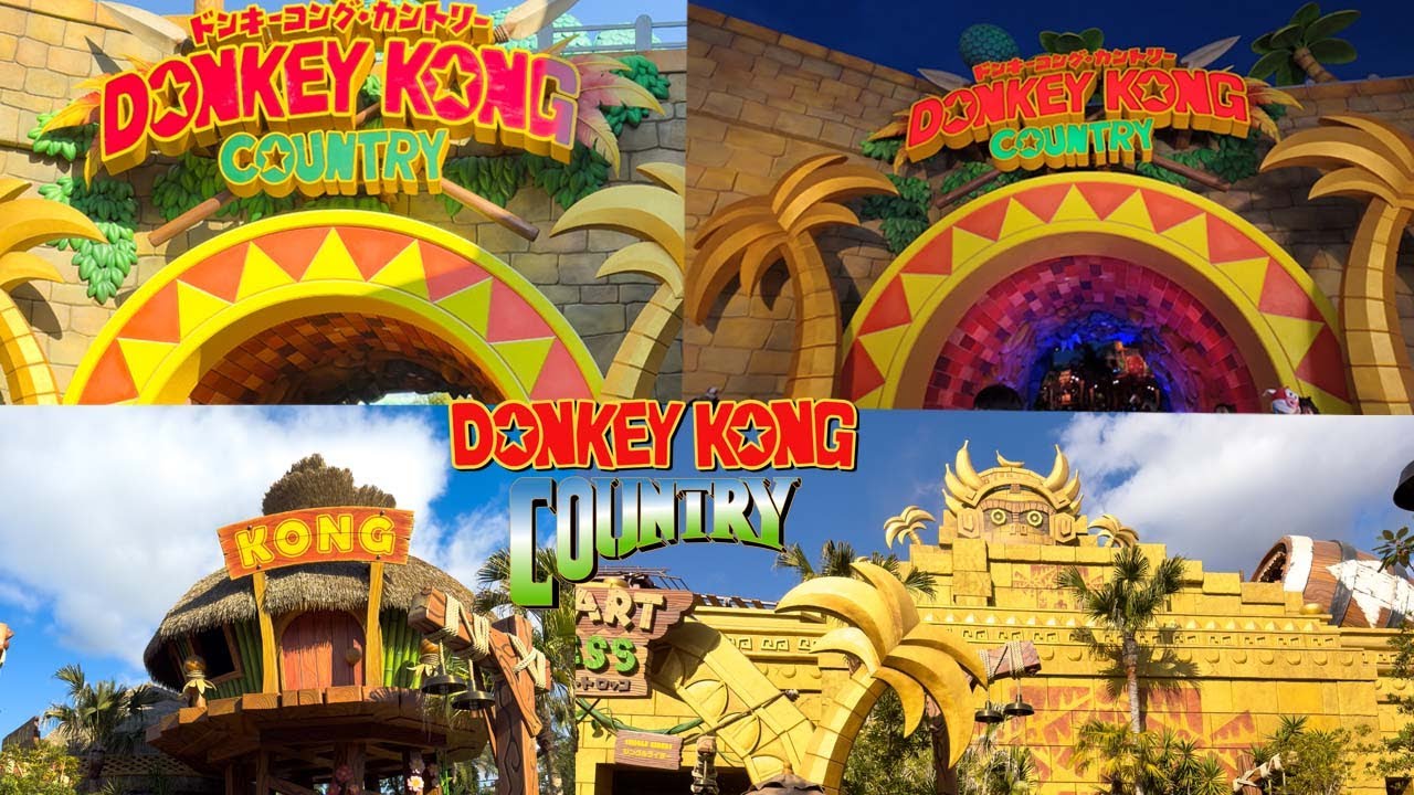 Donkey Kong Country | Universal Studios Japan| USJ| 4K 2024 - YouTube