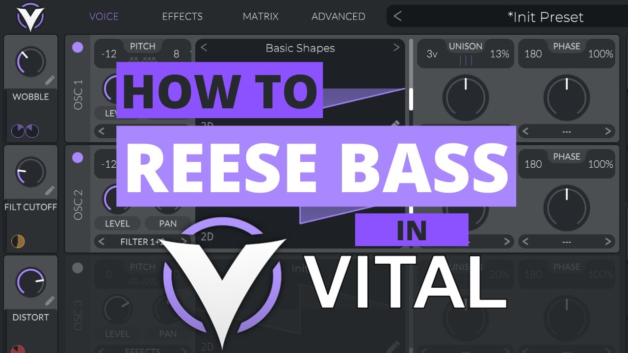 How to Make a Reese Bass in Vital // FREE Sound Design - YouTube