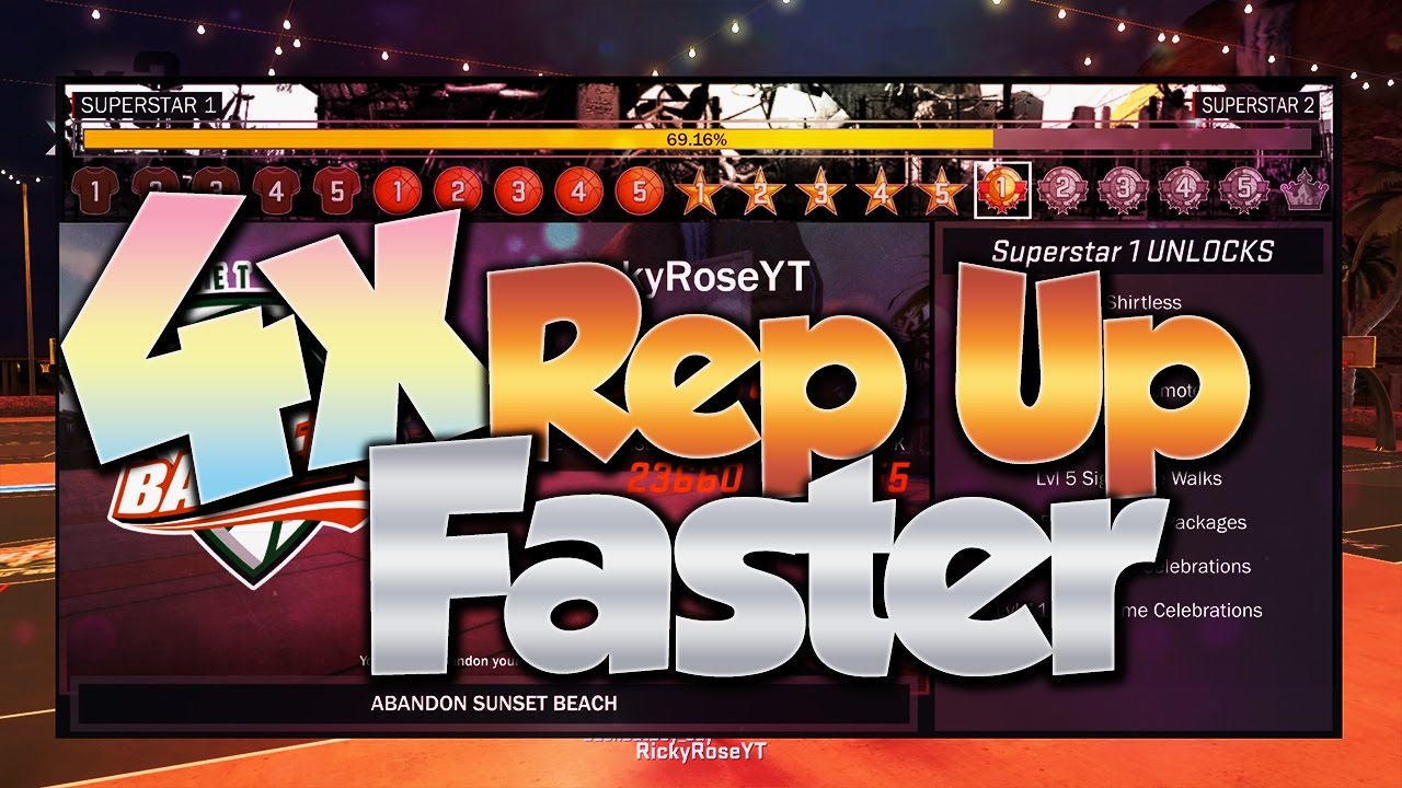 HOW TO REP UP 4X FASTER GLITCH IN NBA 2K17! REP UP TO SUPERSTAR IN JUST ...
