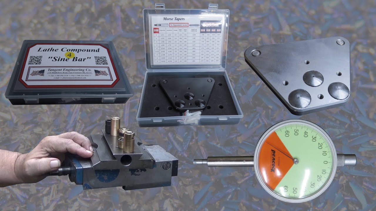 Tools for lathe top slide. Sine bar and a sine bar stand - YouTube