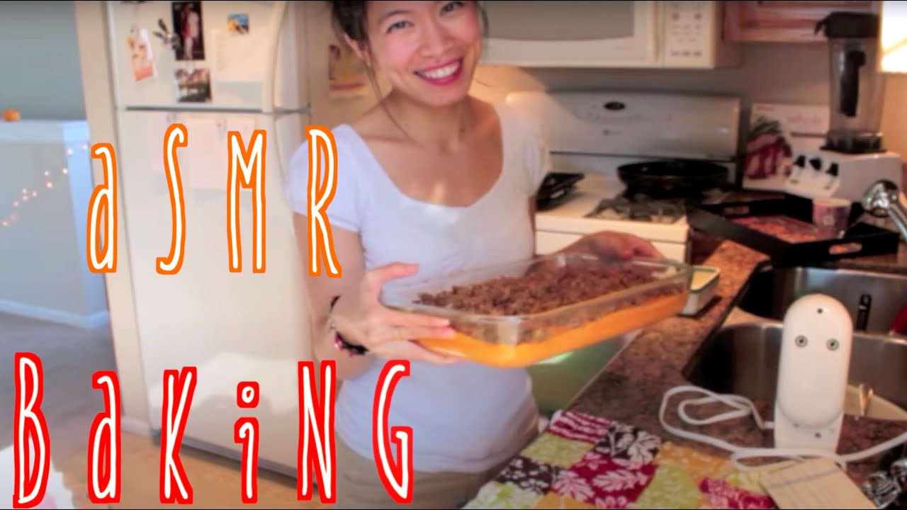 ASMR 🧁 Baking ~ Kitchen Tingles ~ Washing, Scrubbing, Peeling, Mashing ...