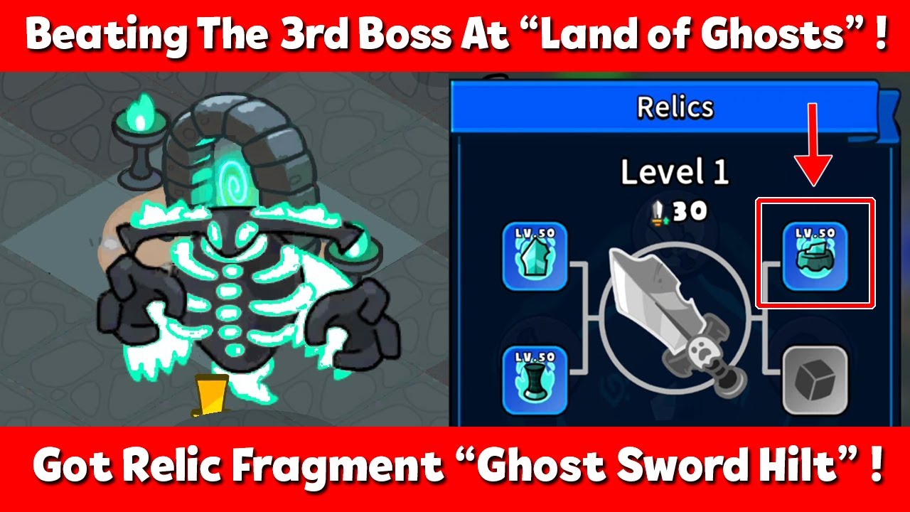 How To Beat 3rd Boss At "Land of Ghosts" To Get "Ghost Sword Hilt" In ...