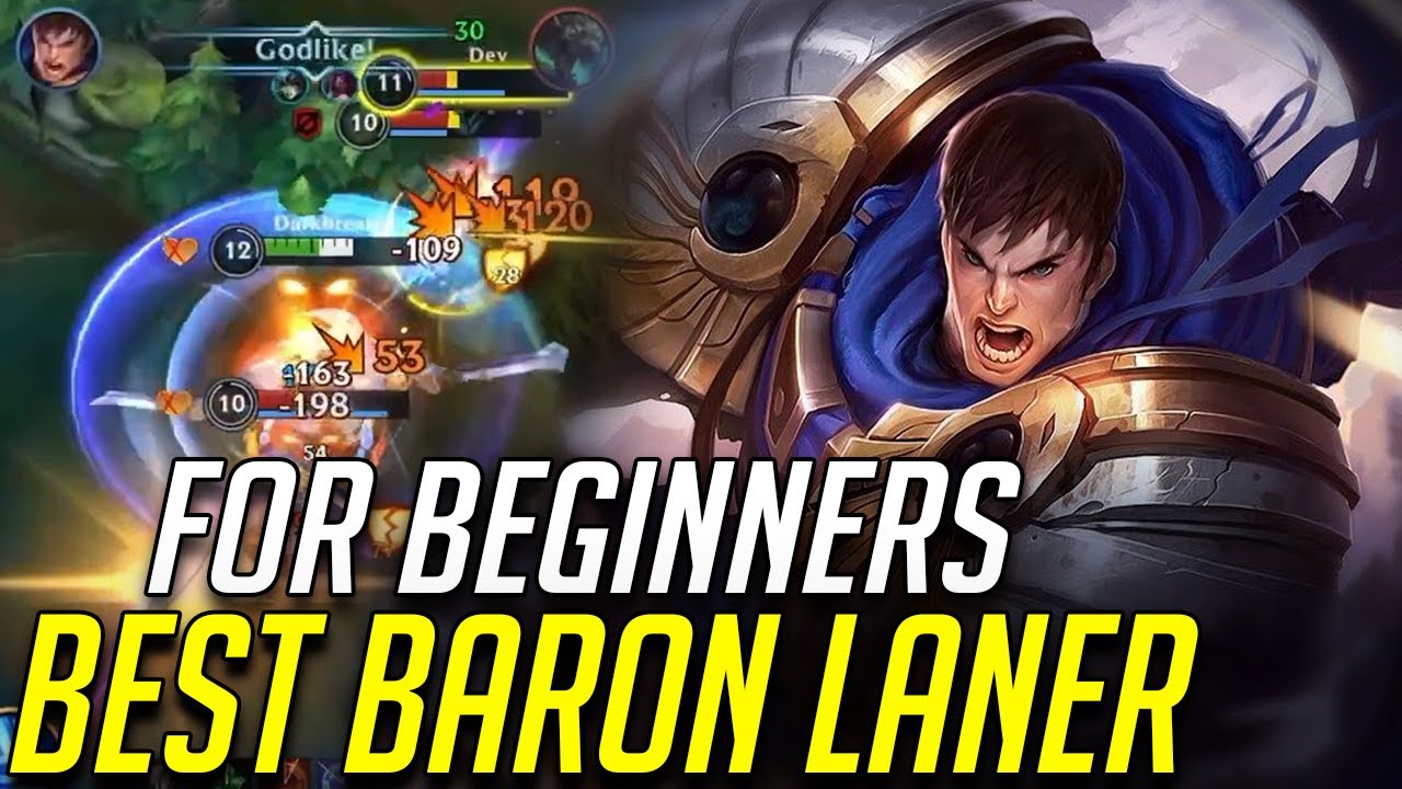 WHY GAREN IS THE BEST BARON LANER FOR NOOBS IN WILD RIFT (FREE WINS ...