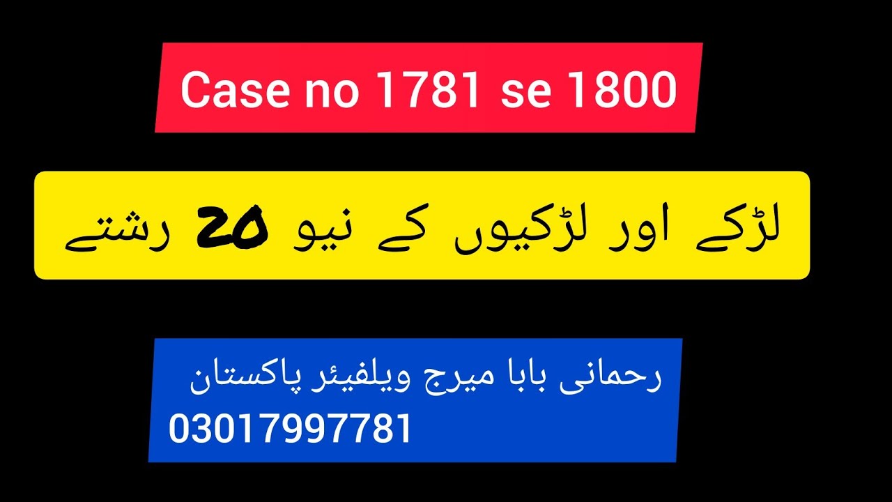 case no 1781 to 1800 | all proposal | all cities | open caste proposal ...