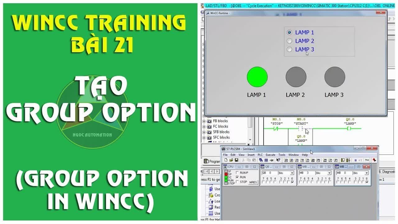 Wincc training bài 21: Option Group in Wincc - YouTube