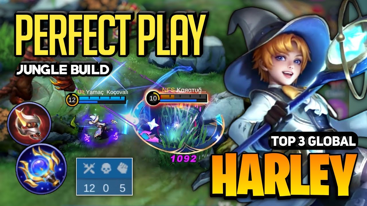 Harley Perfect Build Jungler ONE SHOT COMBO!! [Build Top 1 Global Harley] - Mobile Legends - YouTube