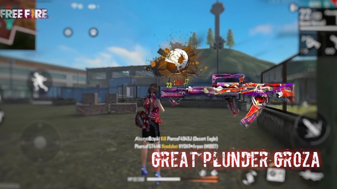 New Groza skin Checking//Weapone Royal New Groza// Garena Free Fire ...