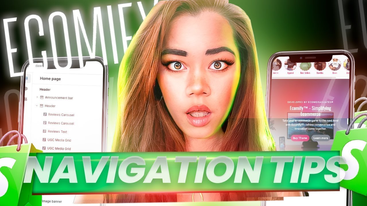 Understanding Navigation for Customers | shopify tutorial - YouTube